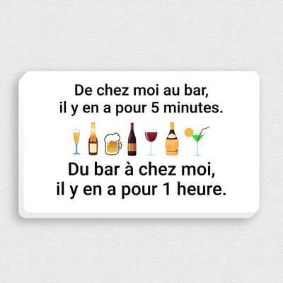 [SIMPLE] Panneau Humour Bar Personnalisable en Ligne | OTYPO