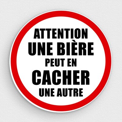 Panneau Danger de l'Alcool Humour : Personnalisez-le sur OTYPO | OTYPO