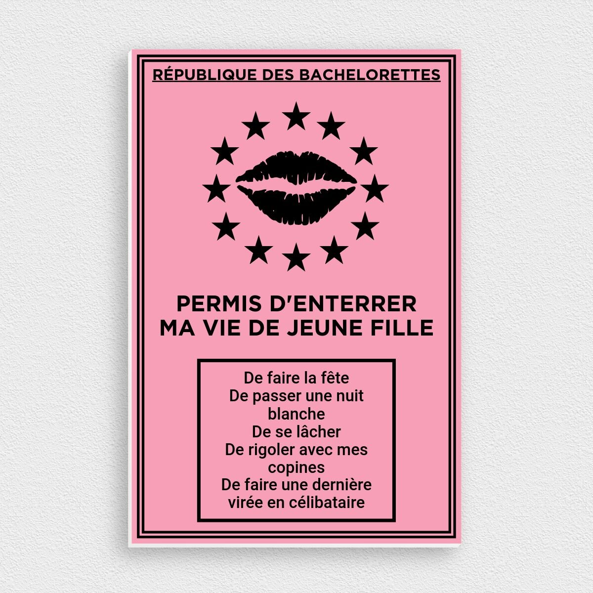 Logo Enterrement De Vie De Jeune Fille Noir Et Blanc EVJF | Maison