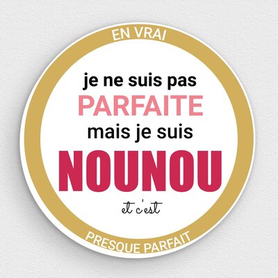 [SIMPLE] Panneau Nounou Humour - Commandez en Ligne | OTYPO