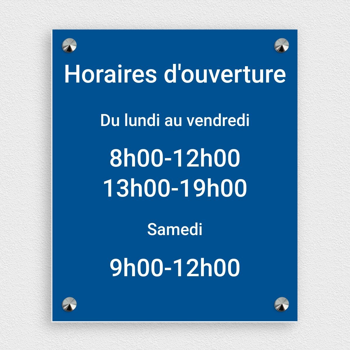 Affichage Heure D'ouverture Horaires Ouverture Magasin Panneau Ouvert ...