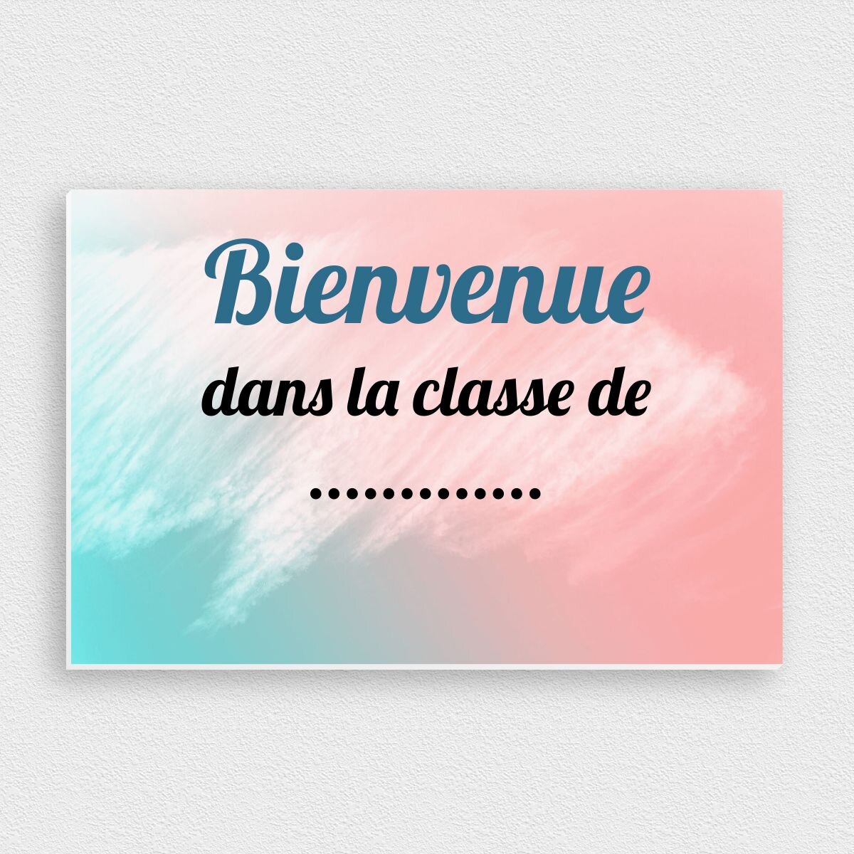 Panneau De Bienvenue Pour La Salle De Classe