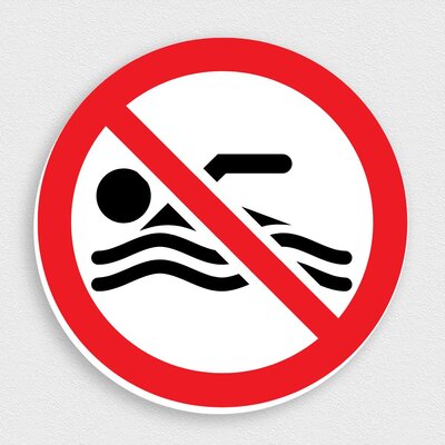 Panneau Baignade Interdite - Commandez pour la Sécurité | OTYPO