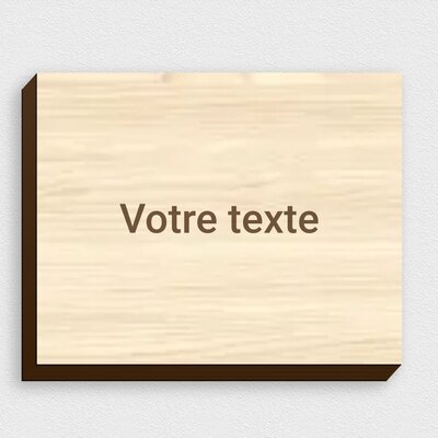 Plaque Bois Sur Mesure - Personnalisez en Ligne | OTYPO