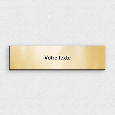 [RAPIDE] Plaque Dorée Gravée - Personnalisez en Ligne | OTYPO