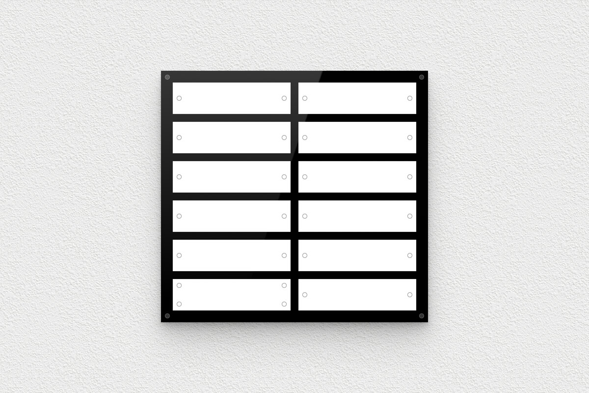 Support multi-plaque 5mm Noir pour 12 plaques 21 x 5.6 cm - 6 lignes 2 ...